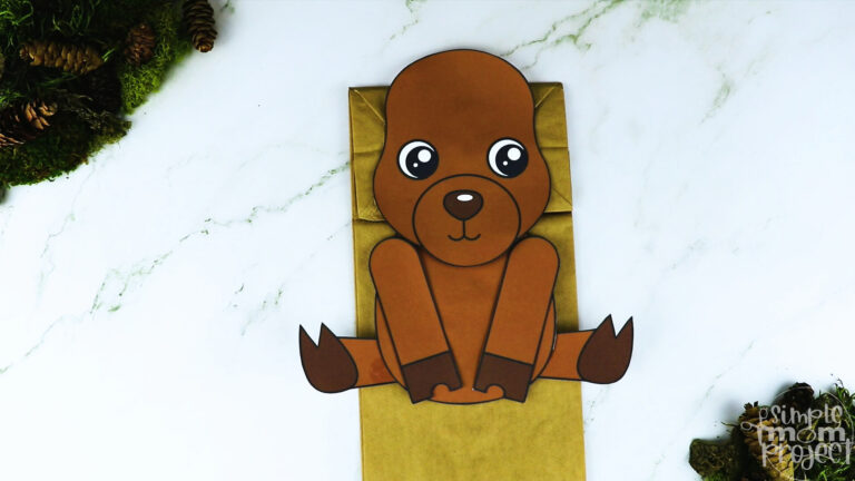 Printable Moose Paper Bag Puppet Template – Simple Mom Project