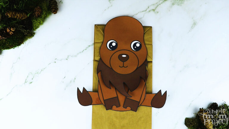Printable Moose Paper Bag Puppet Template – Simple Mom Project