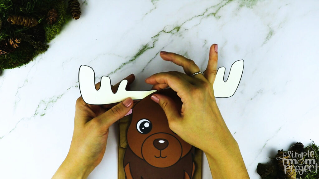 Printable Moose Paper Bag Puppet Template – Simple Mom Project
