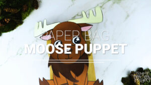 Printable Moose Paper Bag Puppet Template – Simple Mom Project