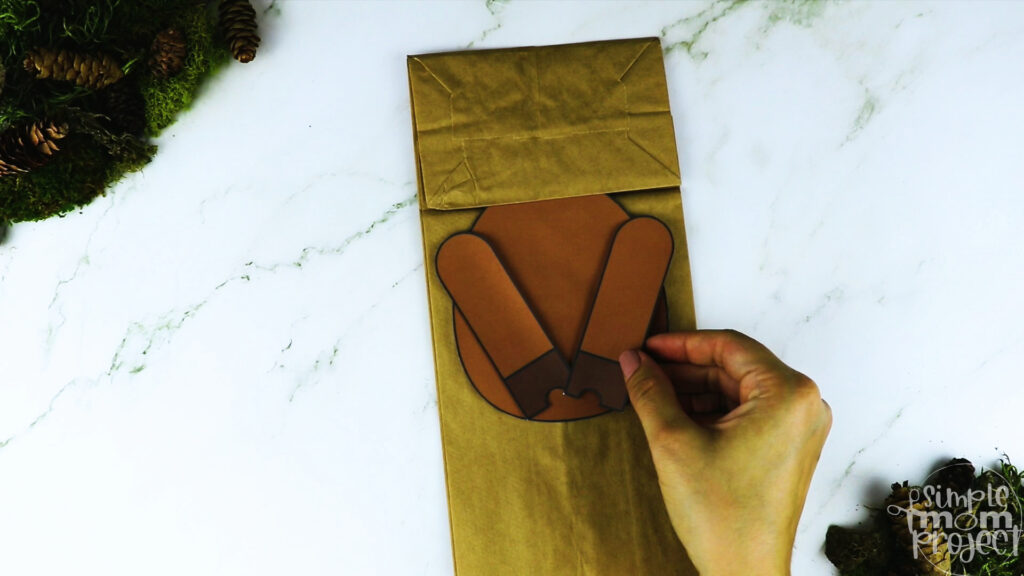 Printable Moose Paper Bag Puppet Template – Simple Mom Project