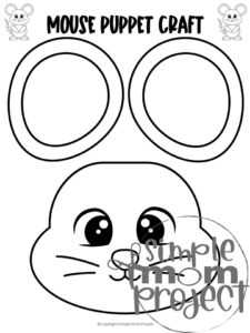 Printable Mouse Paper Bag Puppet Template – Simple Mom Project