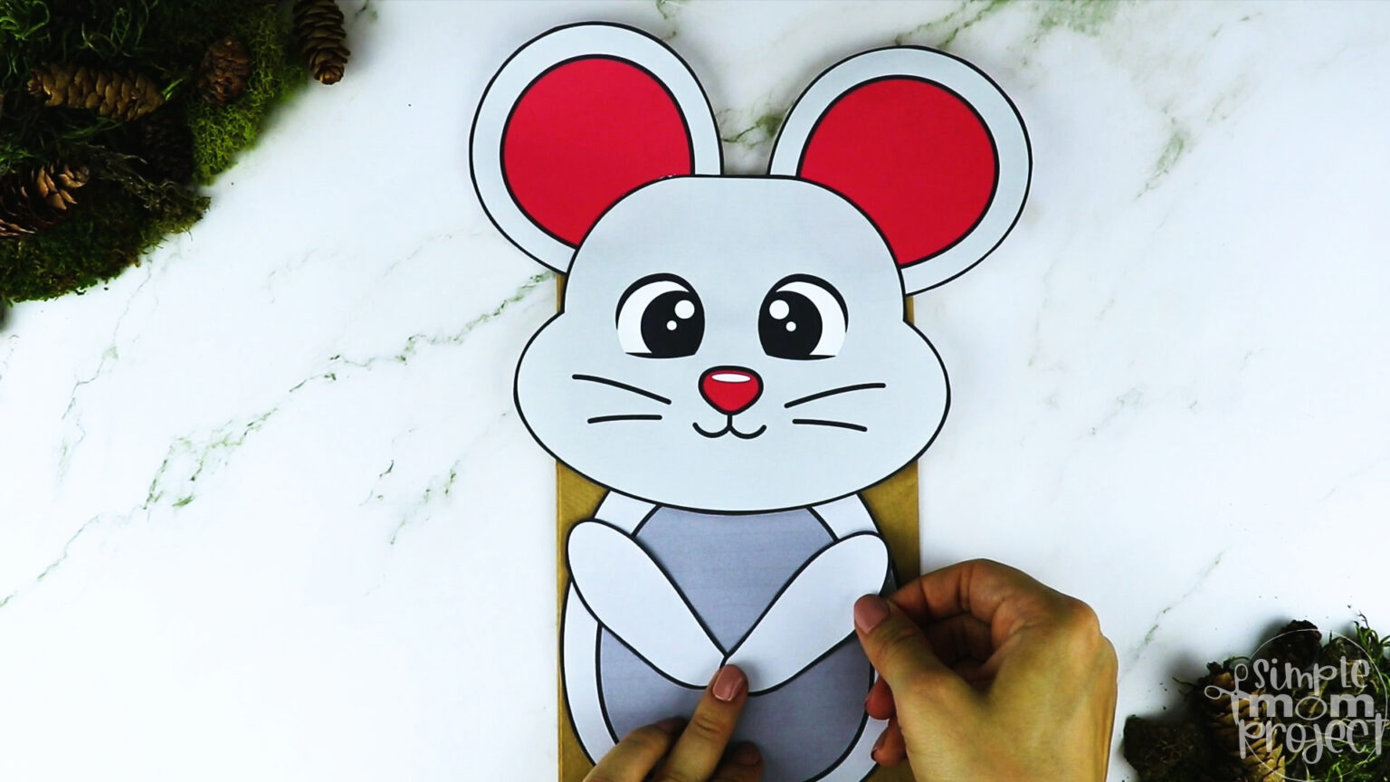 Printable Mouse Paper Bag Puppet Template – Simple Mom Project