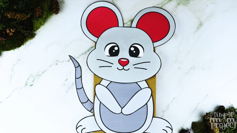Printable Mouse Paper Bag Puppet Template – Simple Mom Project