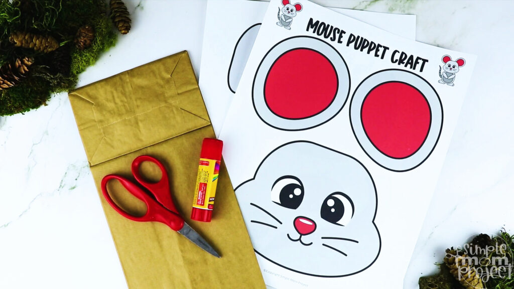 Printable Mouse Paper Bag Puppet Template – Simple Mom Project