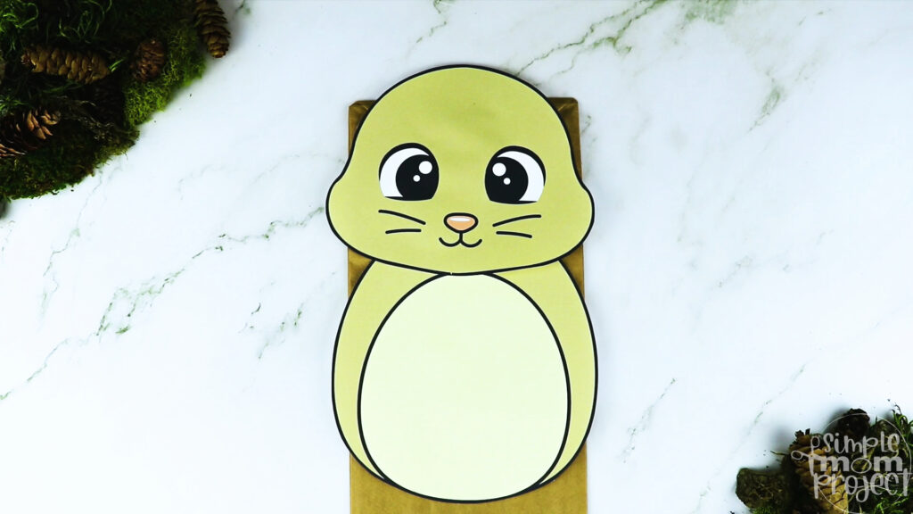 Printable Rabbit Paper Bag Puppet Template – Simple Mom Project