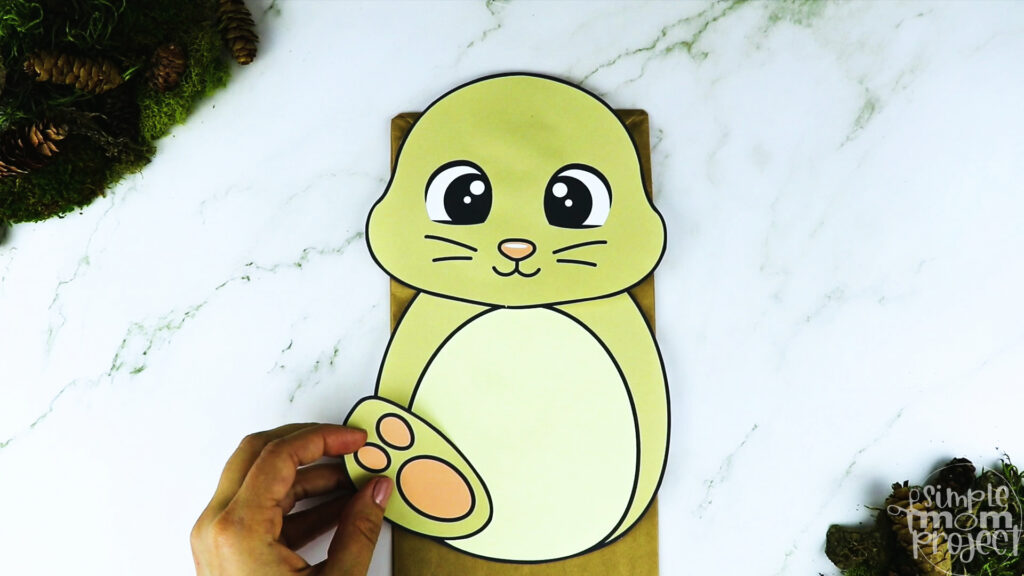 Printable Rabbit Paper Bag Puppet Template – Simple Mom Project