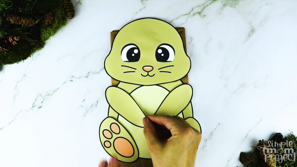 Printable Rabbit Paper Bag Puppet Template – Simple Mom Project