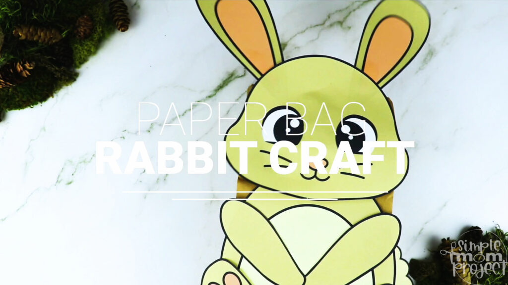 Printable Rabbit Paper Bag Puppet Template – Simple Mom Project