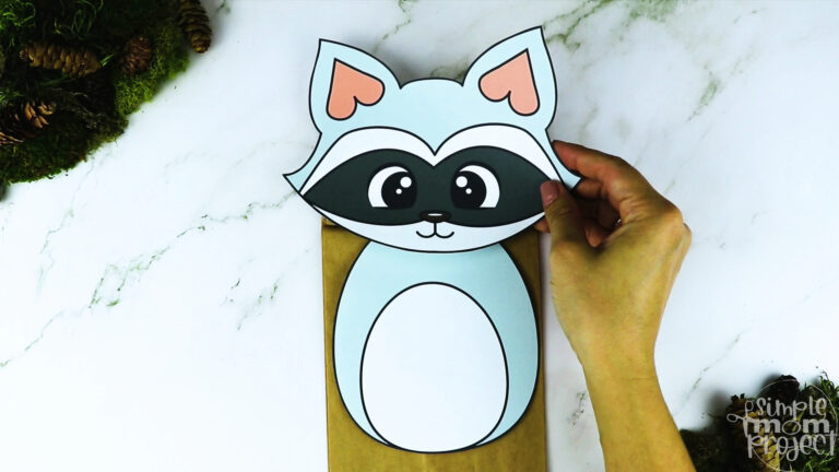 Printable Raccoon Paper Bag Puppet Template – Simple Mom Project