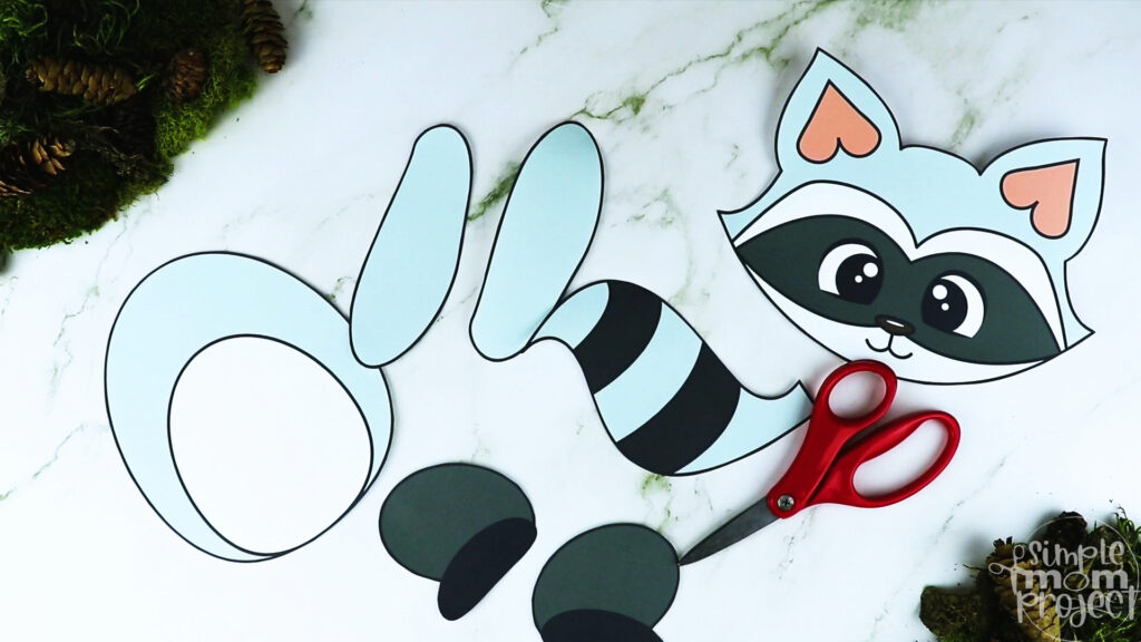 Printable Raccoon Paper Bag Puppet Template – Simple Mom Project