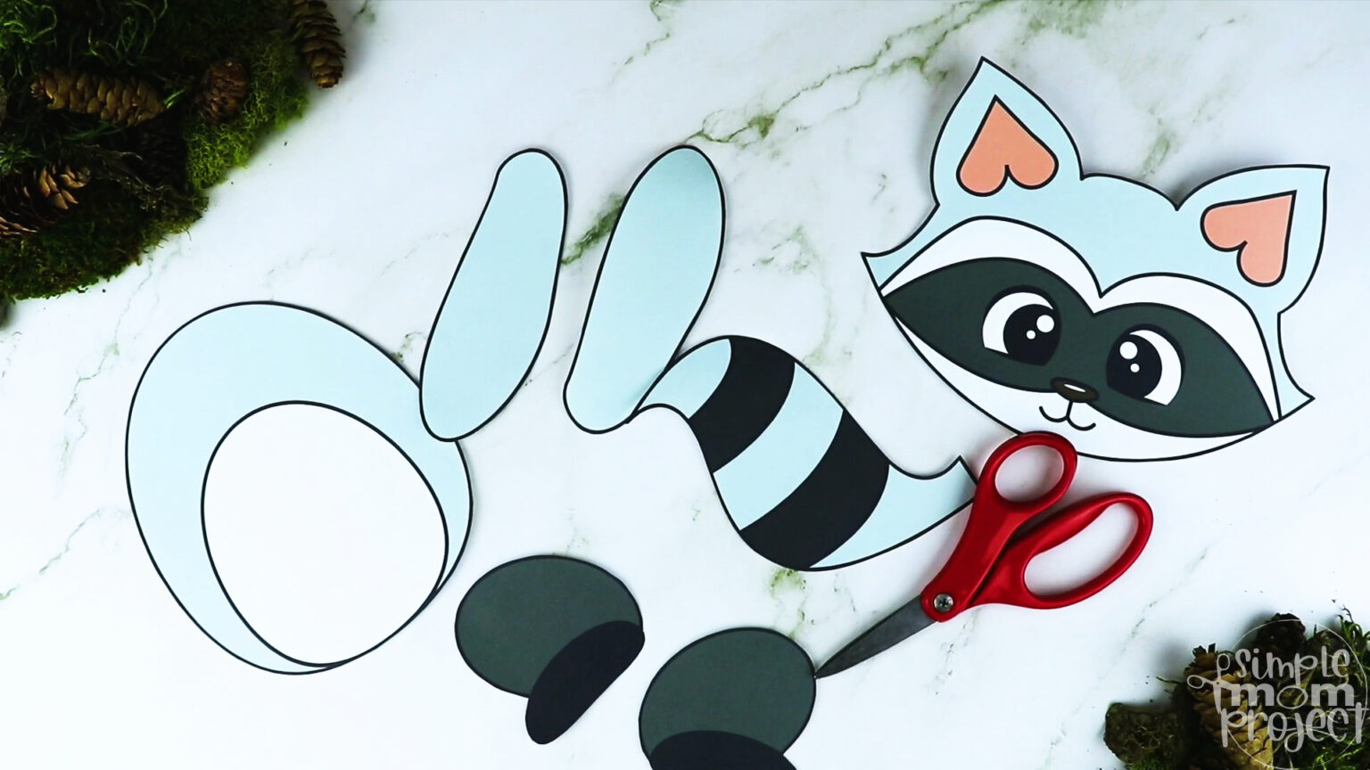 Printable Raccoon Paper Bag Puppet Template – Simple Mom Project