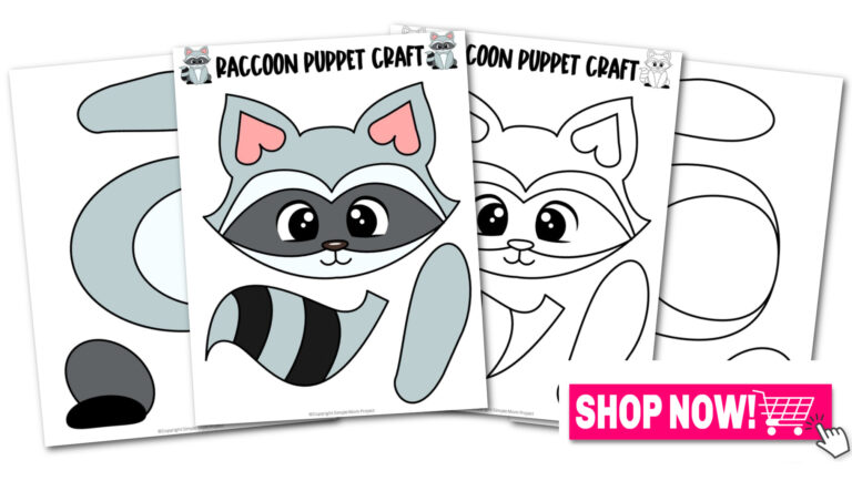 Printable Raccoon Paper Bag Puppet Template – Simple Mom Project
