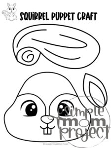 Printable Squirrel Paper Bag Puppet Template – Simple Mom Project