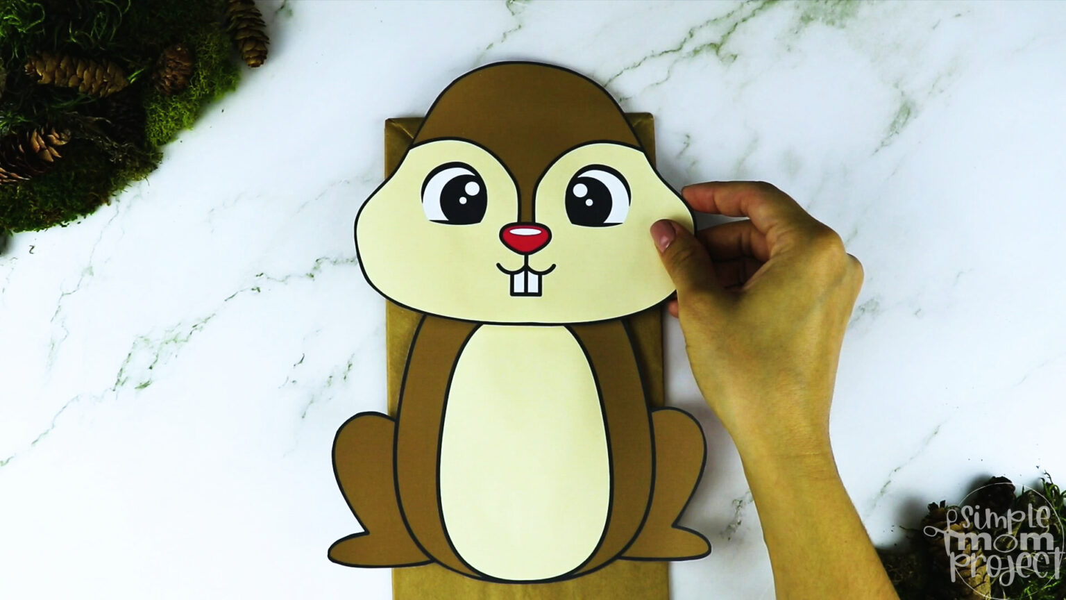 Printable Squirrel Paper Bag Puppet Template – Simple Mom Project
