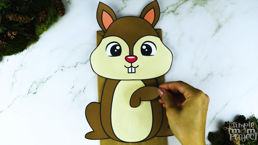 Printable Squirrel Paper Bag Puppet Template – Simple Mom Project