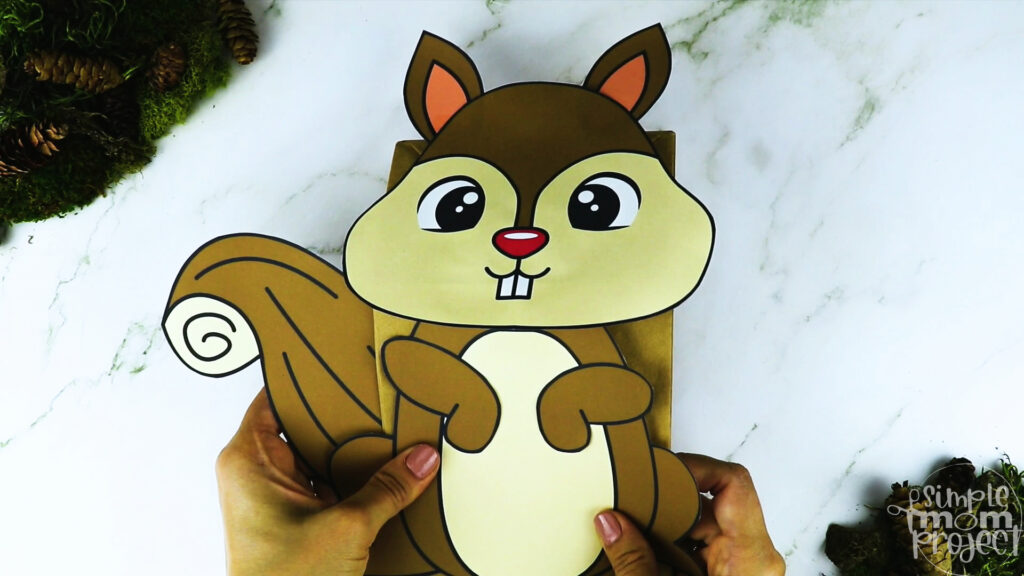 Printable Squirrel Paper Bag Puppet Template – Simple Mom Project