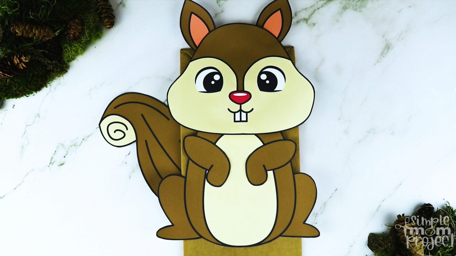 Printable Squirrel Paper Bag Puppet Template – Simple Mom Project