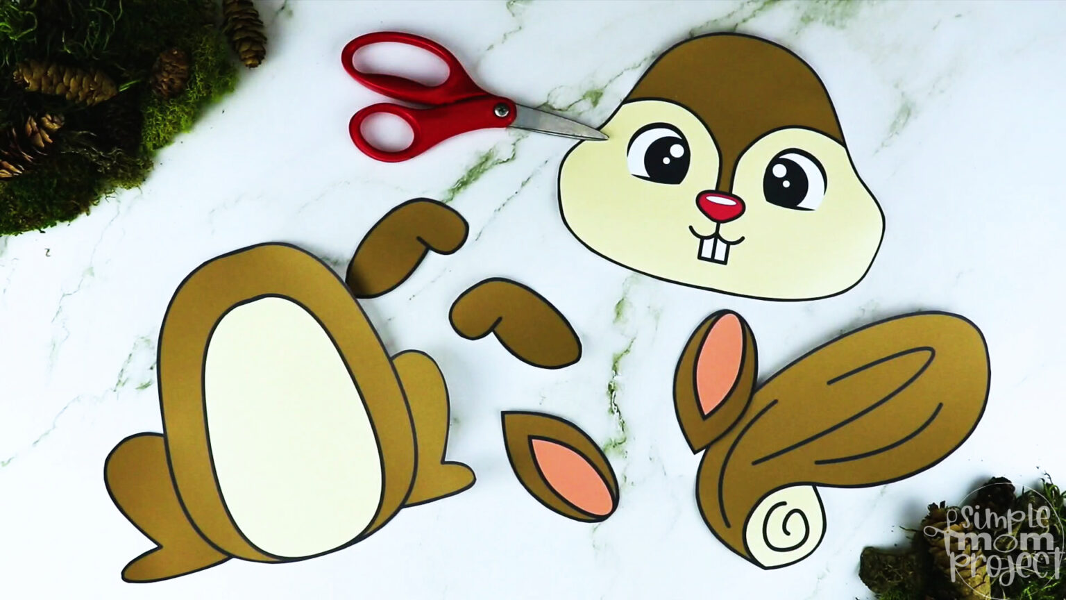 Printable Squirrel Paper Bag Puppet Template – Simple Mom Project