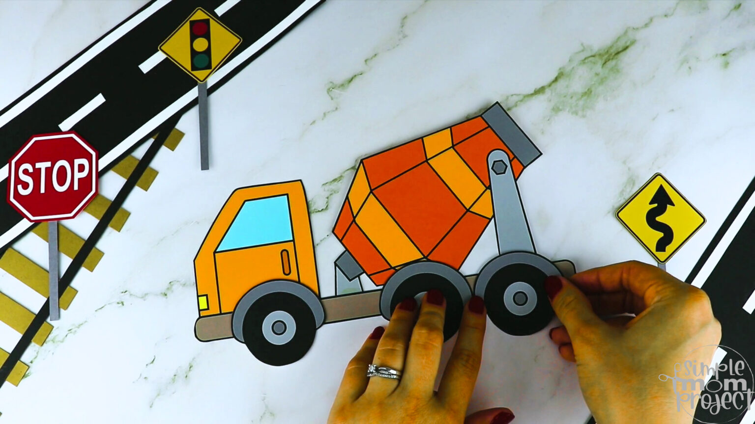 Printable Cement Truck Craft Template – Simple Mom Project
