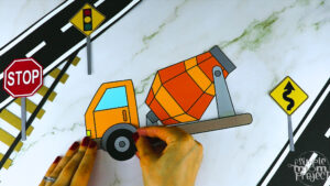Printable Cement Truck Craft Template – Simple Mom Project