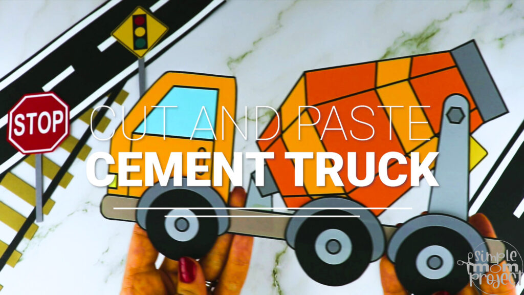 Printable Cement Truck Craft Template – Simple Mom Project