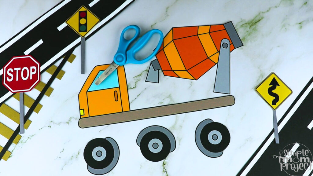 Printable Cement Truck Craft Template – Simple Mom Project