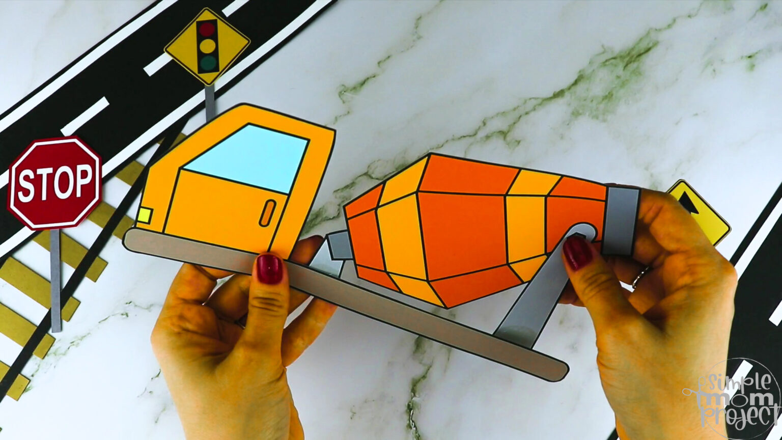 Printable Cement Truck Craft Template – Simple Mom Project