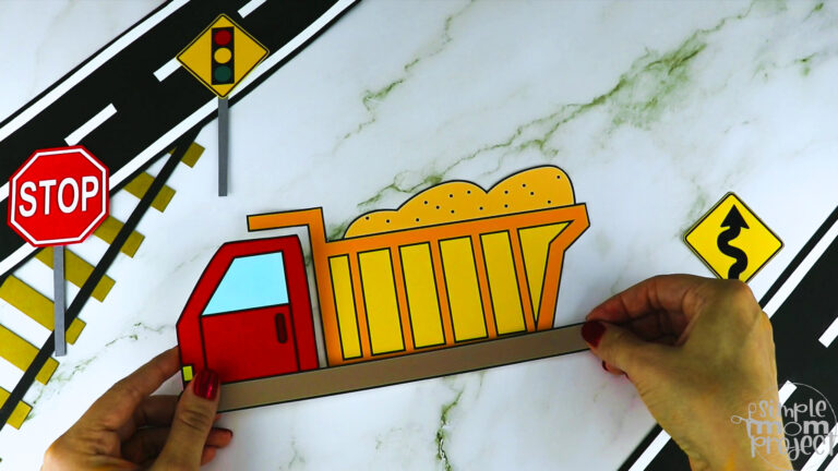 Printable Dump Truck Craft Template - Simple Mom Project