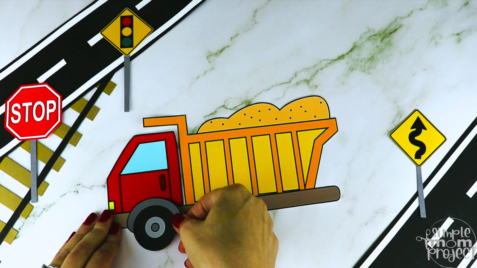 Printable Dump Truck Craft Template - Simple Mom Project
