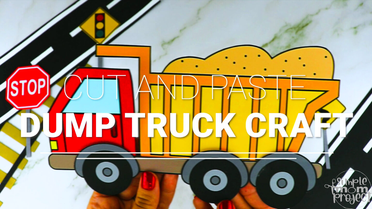 Printable Dump Truck Craft Template - Simple Mom Project