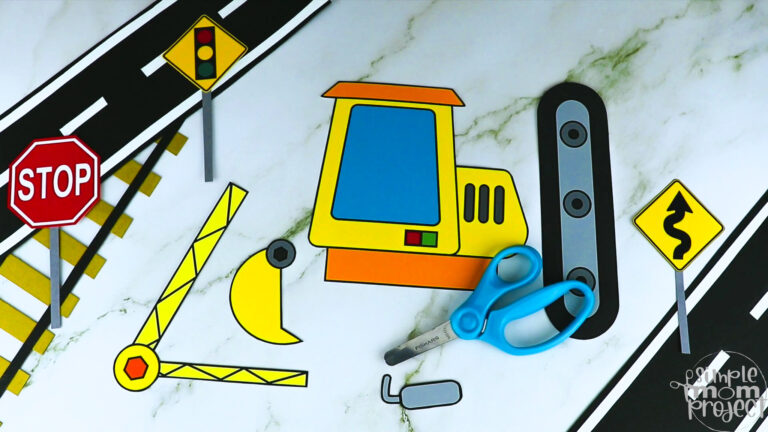 Printable Excavator Craft Template – Simple Mom Project