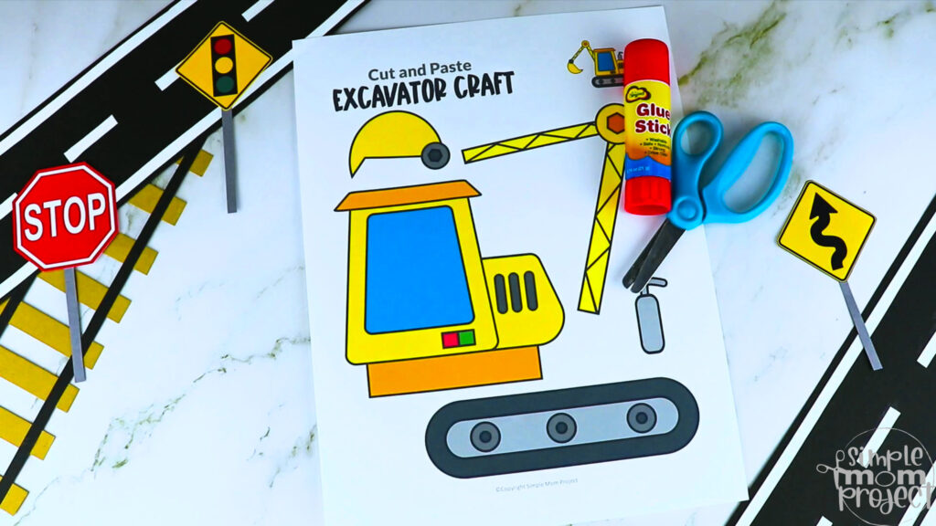 Printable Excavator Craft Template – Simple Mom Project