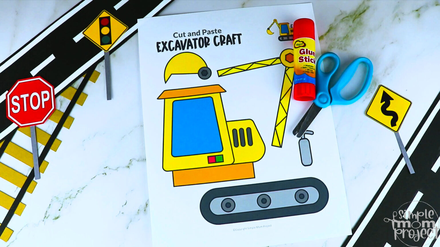 Printable Excavator Craft Template – Simple Mom Project