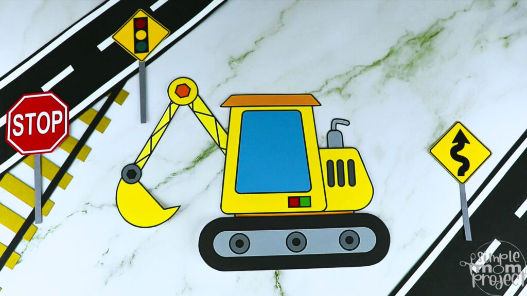 Printable Excavator Craft Template – Simple Mom Project