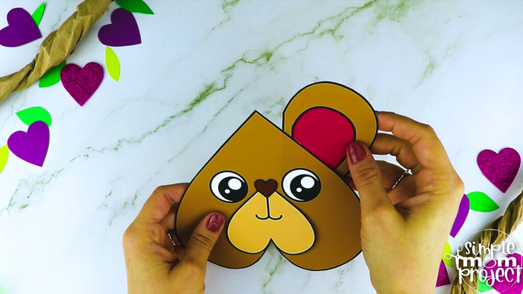 Printable Heart Bear Craft Template – Simple Mom Project