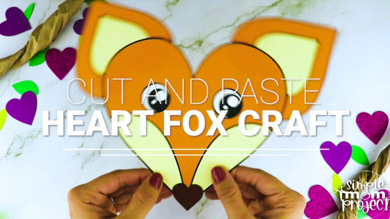 Printable Heart Fox Craft Template – Simple Mom Project
