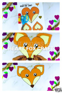 Printable Heart Fox Craft Template – Simple Mom Project