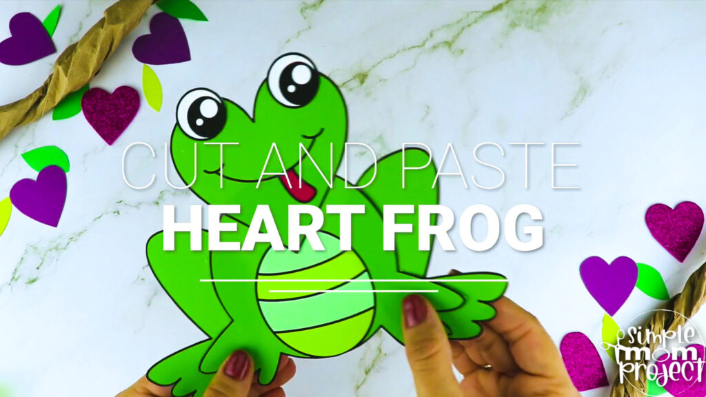 Printable Heart Frog Craft Template – Simple Mom Project