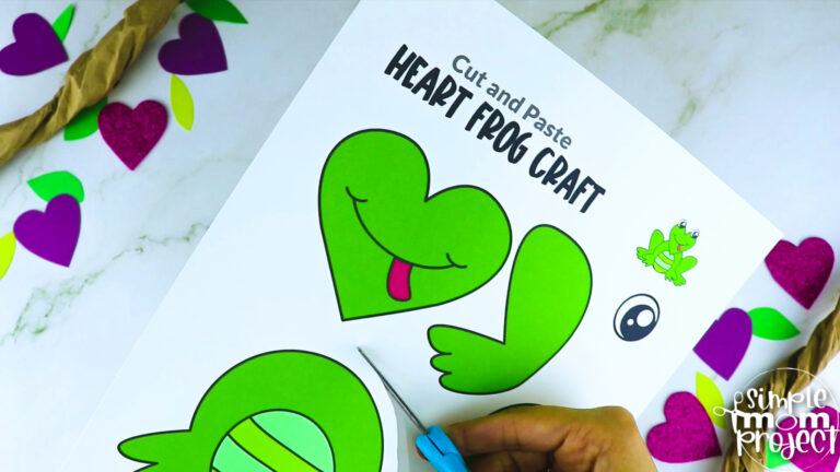 Printable Heart Frog Craft Template – Simple Mom Project