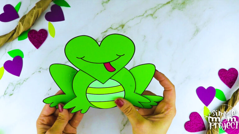Printable Heart Frog Craft Template – Simple Mom Project