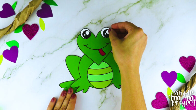 Printable Heart Frog Craft Template – Simple Mom Project