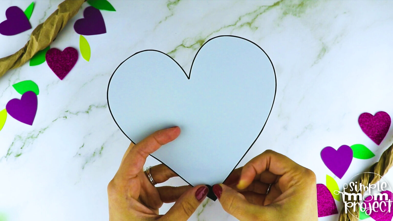 Printable Heart Raccoon Craft Template – Simple Mom Project