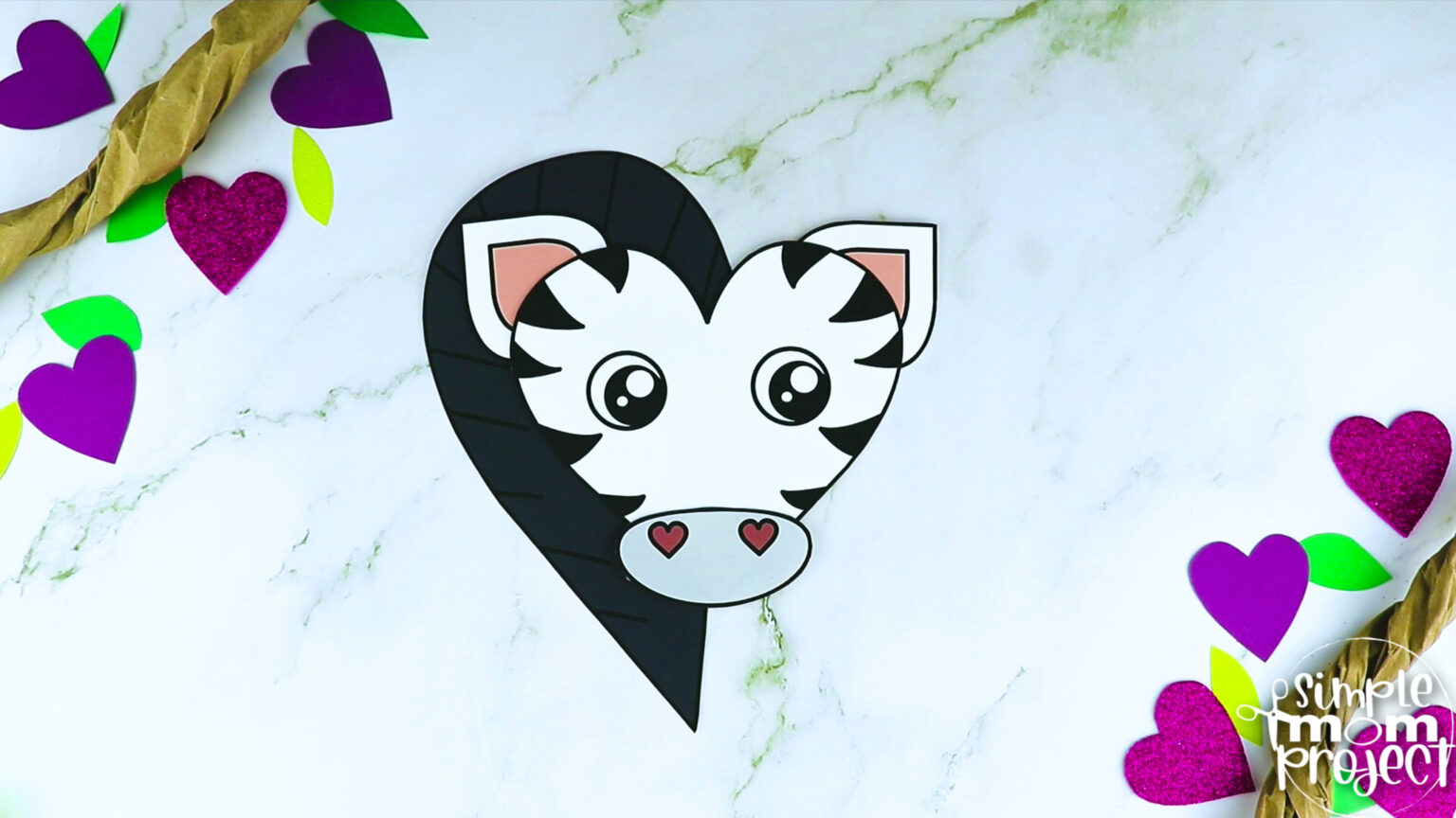 Printable Heart Animal Craft Templates – Simple Mom Project