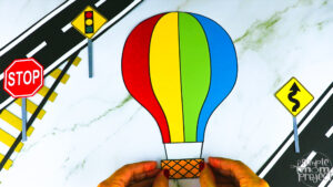 Printable Hot Air Balloon Craft Template – Simple Mom Project