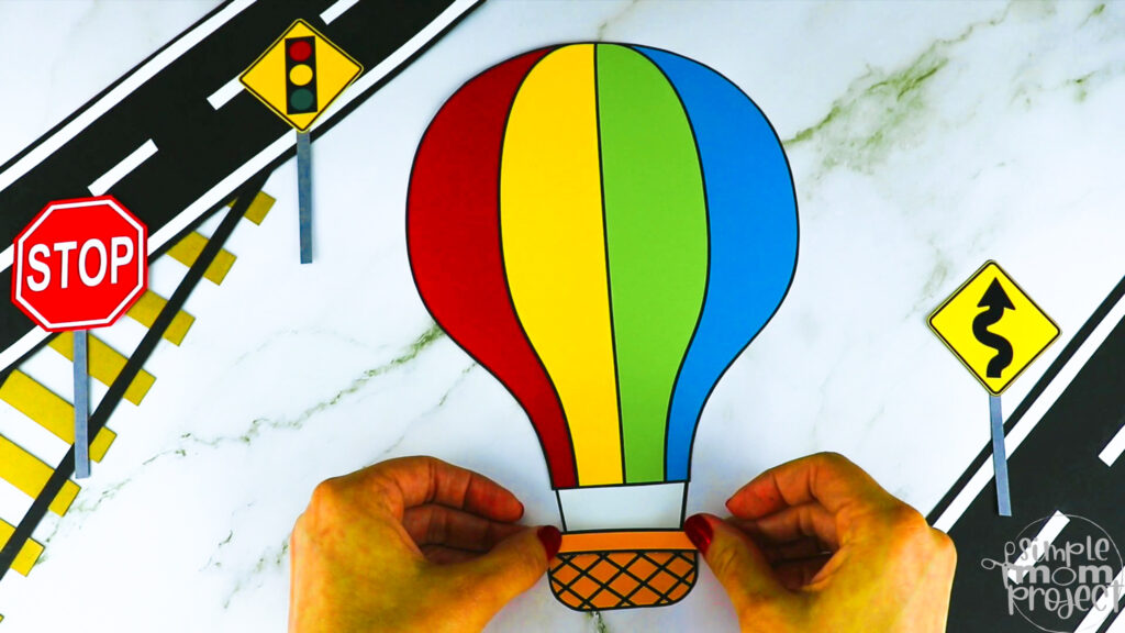 Printable Hot Air Balloon Craft Template – Simple Mom Project