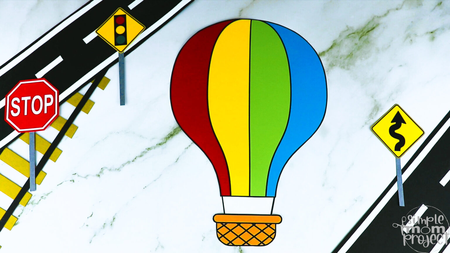 Printable Hot Air Balloon Craft Template – Simple Mom Project