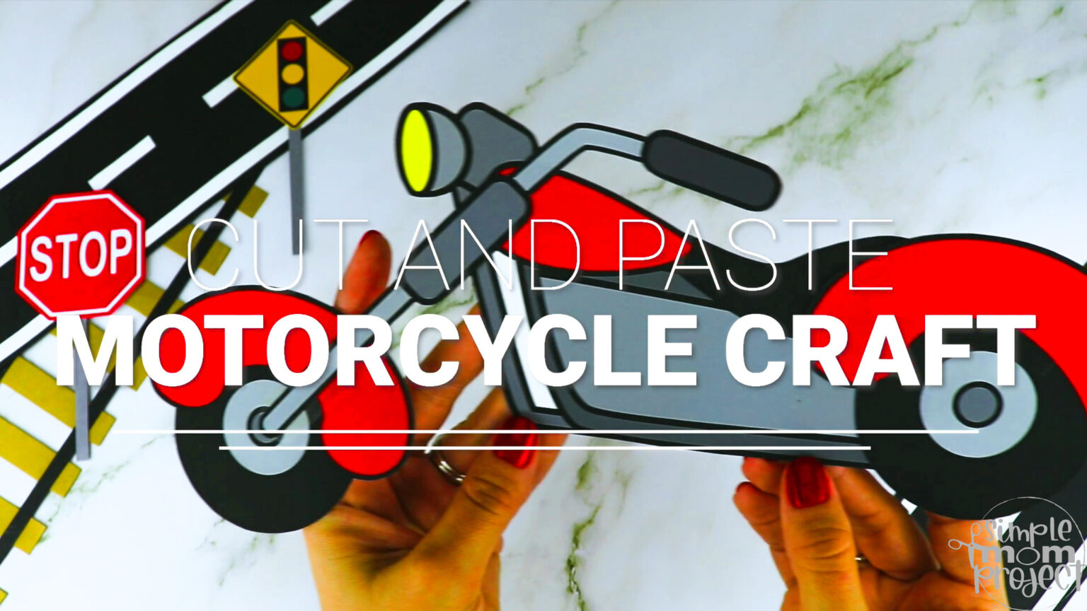 Printable Motorcycle Craft Template – Simple Mom Project