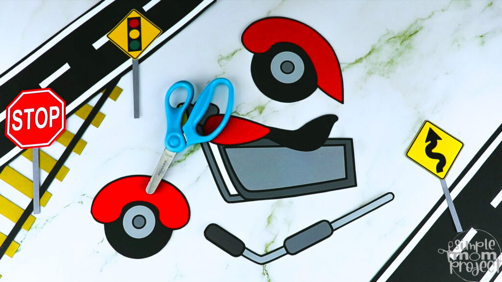 Printable Motorcycle Craft Template – Simple Mom Project