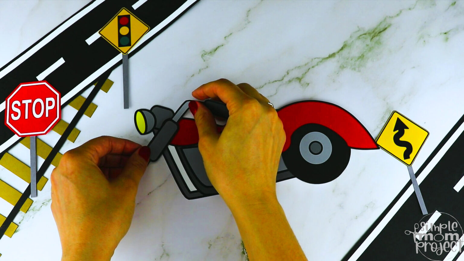 Printable Motorcycle Craft Template – Simple Mom Project